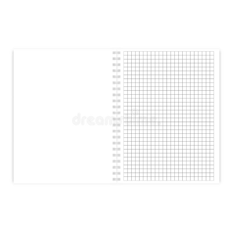 Notepad Sheet in a Cage, Vector Illustration Stock Vector ...