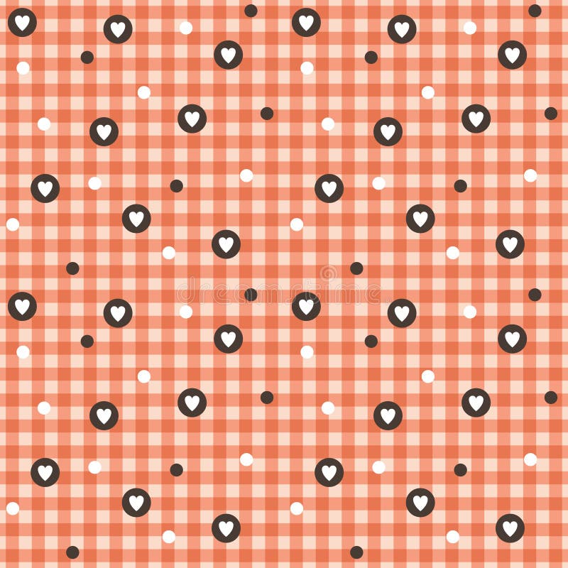 Checked Pattern with Cute Owls. Stock Vector - Illustration of retro ...