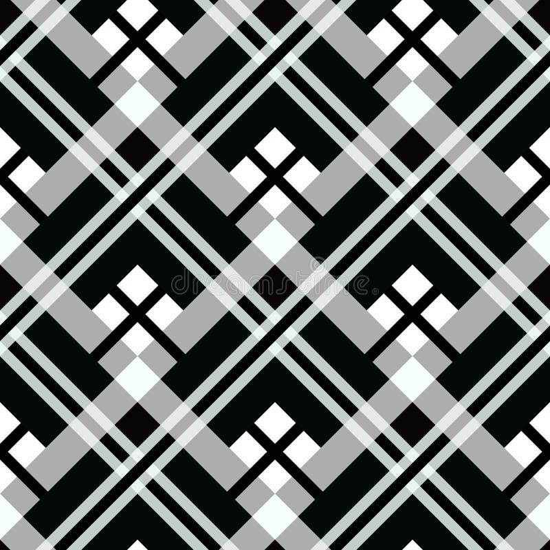 Checked Plaid Fabric Seamless Pattern Vector Illustration Stock ...