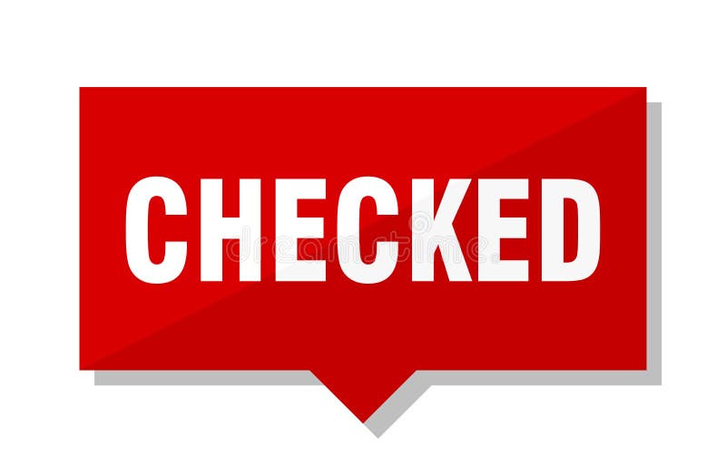 Checked price tag stock vector. Illustration of note - 118939056