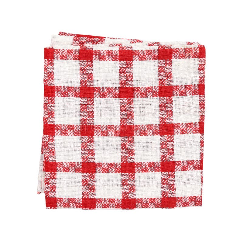 Red and white tea towel stock image. Image of white, napkin - 11189621
