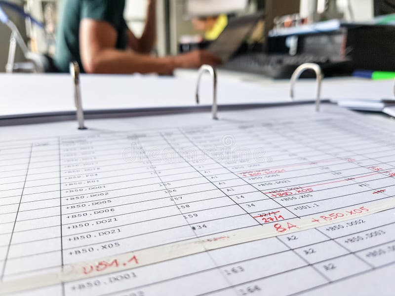 Electrical Engineer Checking Electric Cubicle and Fixing Connector ...