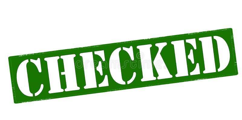 Checked stock illustration. Illustration of symbol, sign - 109026723