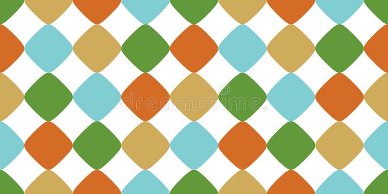 Checked Seamless Pattern Diamond Shaped Quadrangle Rhombus Circus ...