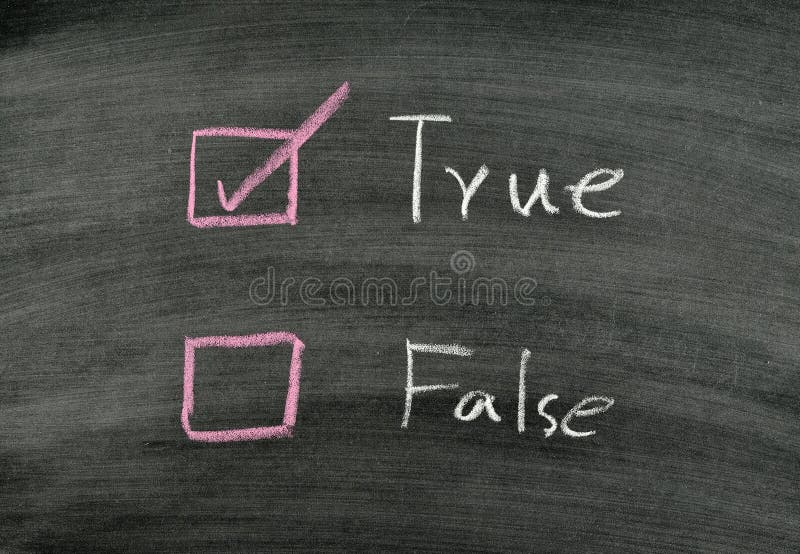 True or False with Red Marker Stock Photo - Image of exam, checkbox ...