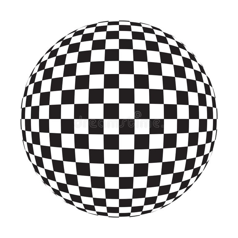 Checker Ball stock illustration. Illustration of ball - 1540297