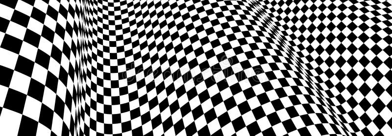 Checker Pattern Mesh in 3d Dimensional Perspective Vector Abstract ...
