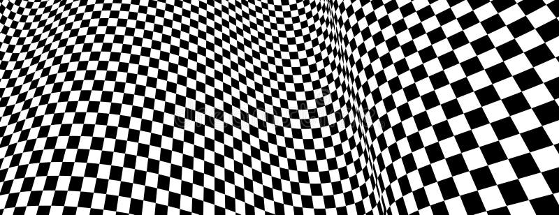 Checker Pattern Mesh in 3d Dimensional Perspective Vector Abstract ...