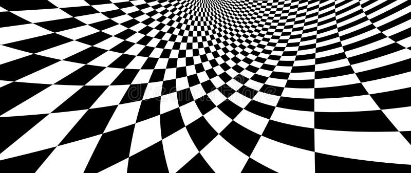 Checker Pattern Mesh in 3d Dimensional Perspective Vector Abstract ...