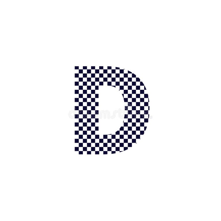 Checker Pattern Letter Stock Illustrations – 138 Checker Pattern Letter ...