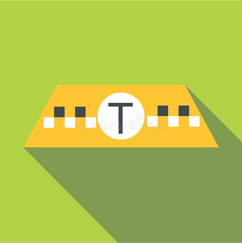 Checker for Taxi Icon, Flat Style Stock Vector - Illustration of check ...