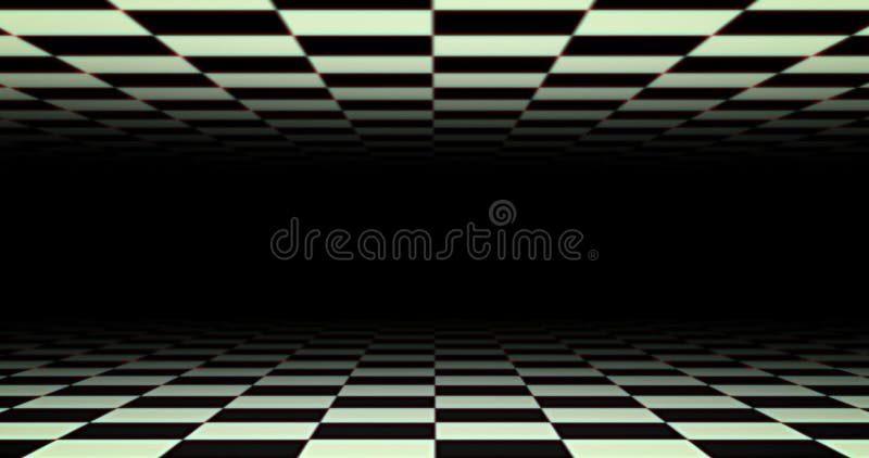 Animation of Checkerboard Pattern Moving in Hypnotic Motion Against ...