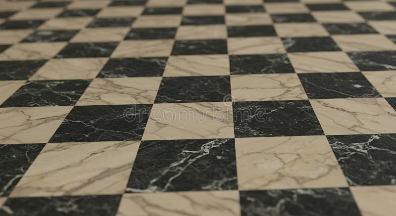 Checkerboard Marble Floor stock illustration. Illustration of texture ...