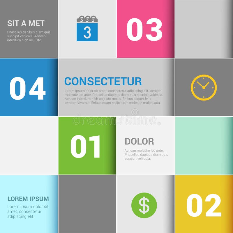 Infographics Checkerboard Options Stock Illustrations – 6 Infographics ...