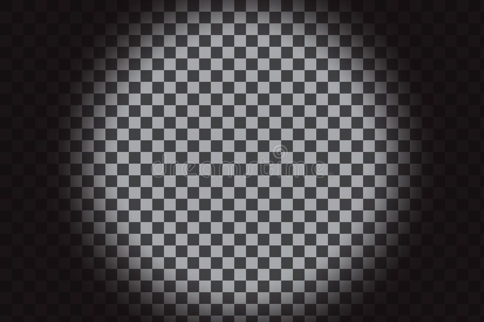 Checkerboard Pattern with Central Spotlight. Gradient Fade. Vector ...
