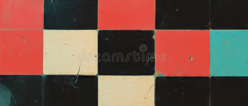 Checkerboard Pattern Featuring Alternating Colors with Rich Texture and ...