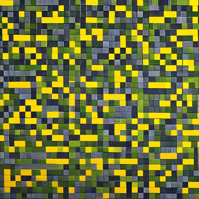 A Checkerboard Pattern of Squares in Alternating Shades of Green and ...