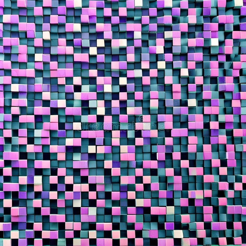 A Checkerboard Pattern of Squares in Alternating Shades of Purple and ...