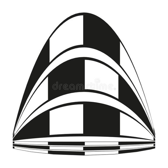 Checkerboard Pyramid Icon. Tiered Structure Symbol. Black White Vector ...