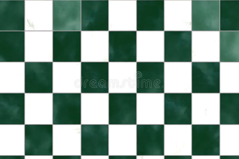Checkerboard Seamless Pattern with Green and White Squares Textured ...