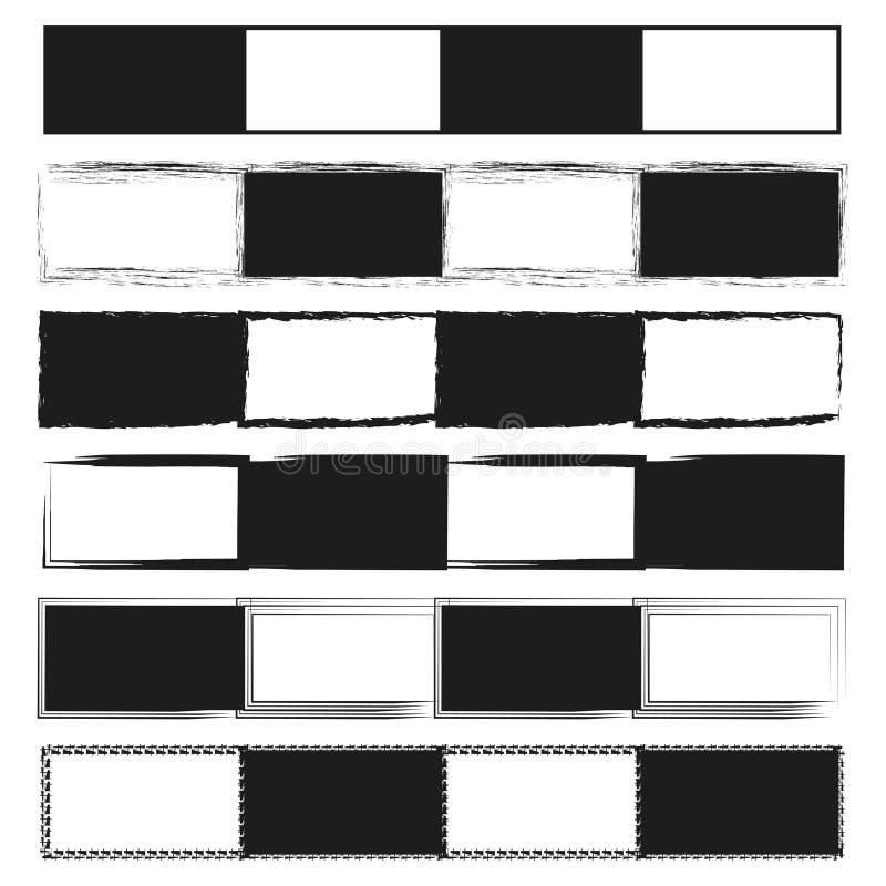 Checkerboard Strip Icon. Striped Grid Symbol. Black White Vector ...
