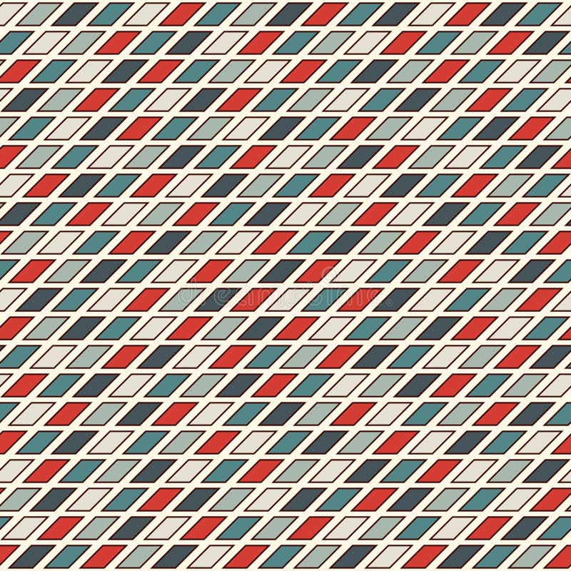 Checkered Abstract Background. Red and Blue Color Diagonal Square Cell ...