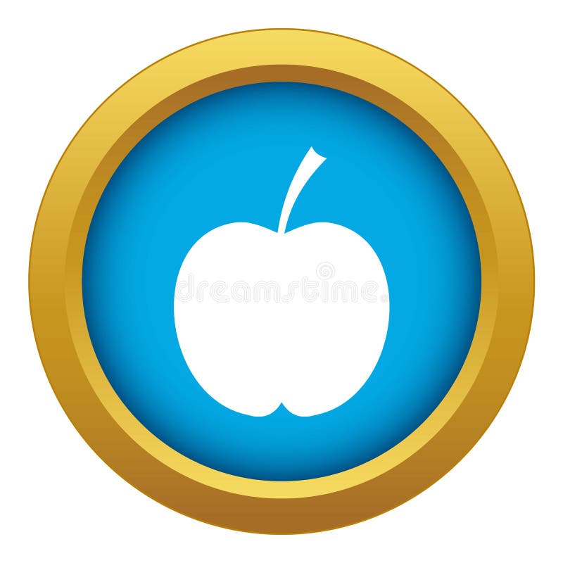 Checkered Apple Icon Digital Blue Stock Vector - Illustration of ...