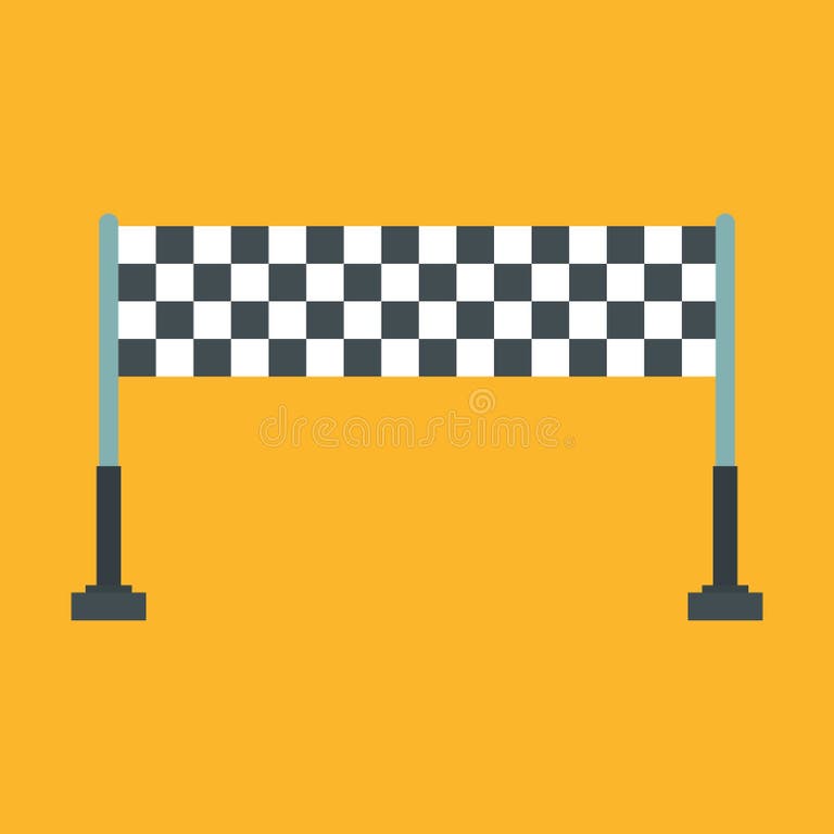 Checkered Banner. Vector Illustration Decorative Design Stock Vector ...