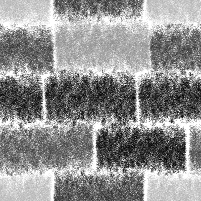 Checkered Black,white,grey Grunge Stained Seamless Pattern Stock Vector ...