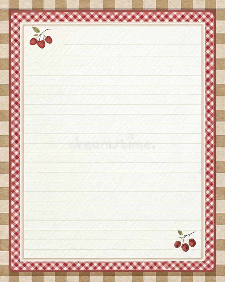 Checkered Border Paper Texture Rustic or Preppy Stock Illustration ...