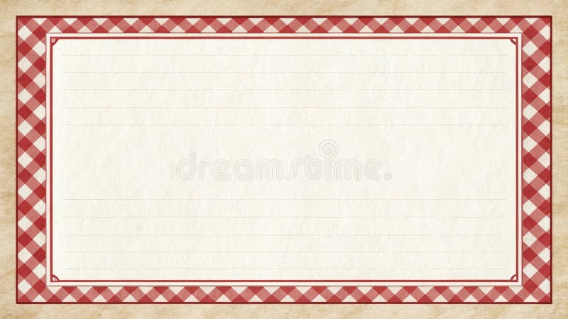 Checkered Border Paper Texture Rustic or Preppy Stock Illustration ...