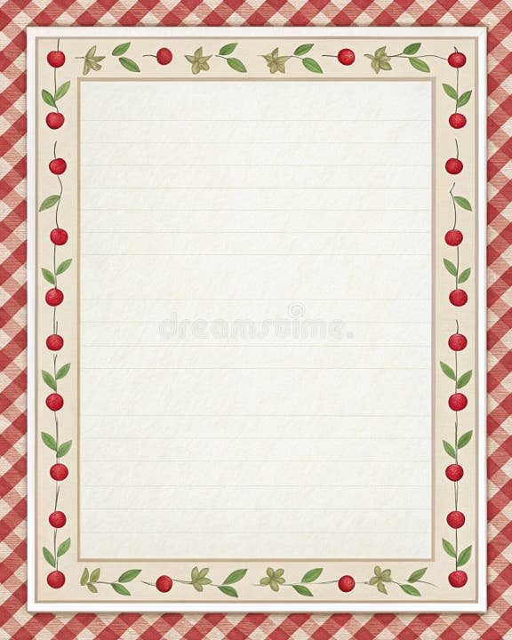 Checkered Border Paper Texture Rustic or Preppy Stock Illustration ...