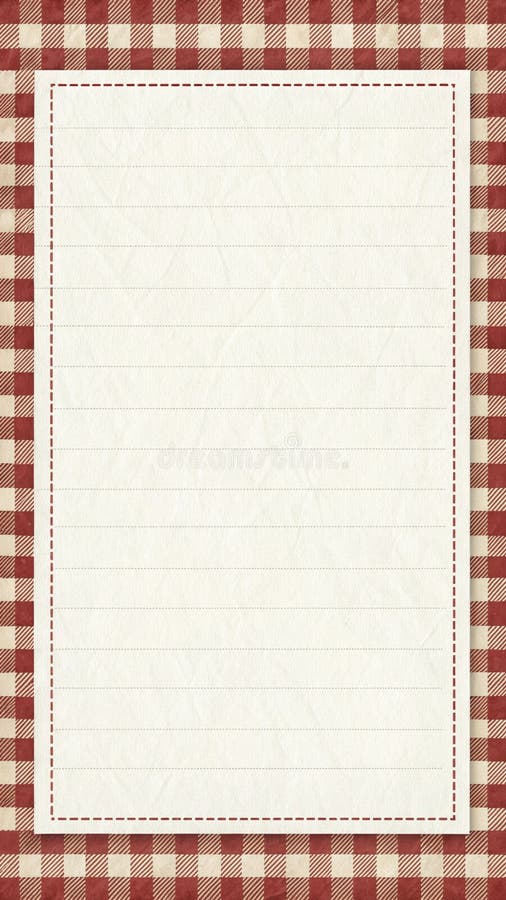Checkered Border Paper Texture Rustic or Preppy Stock Illustration ...