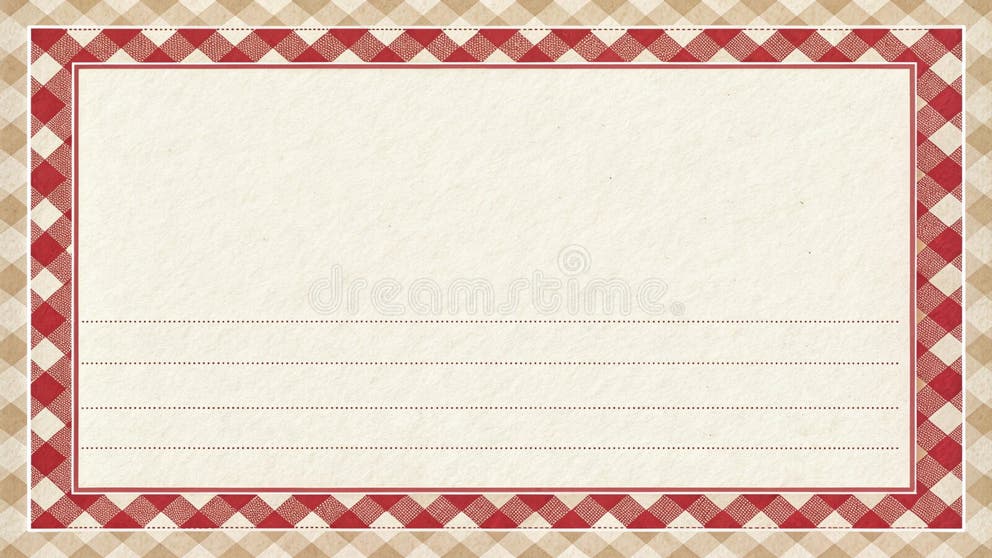 Checkered Border Paper Texture Rustic or Preppy Stock Illustration ...