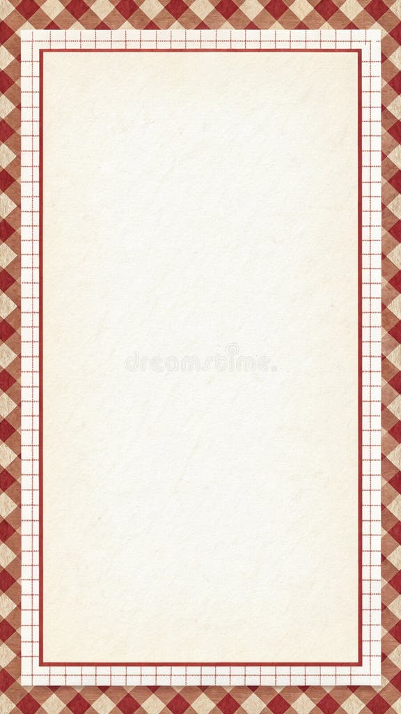 Checkered Border Paper Texture Rustic or Preppy Stock Illustration ...
