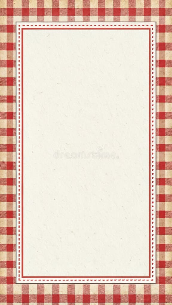 Checkered Border Paper Texture Rustic or Preppy Stock Illustration ...