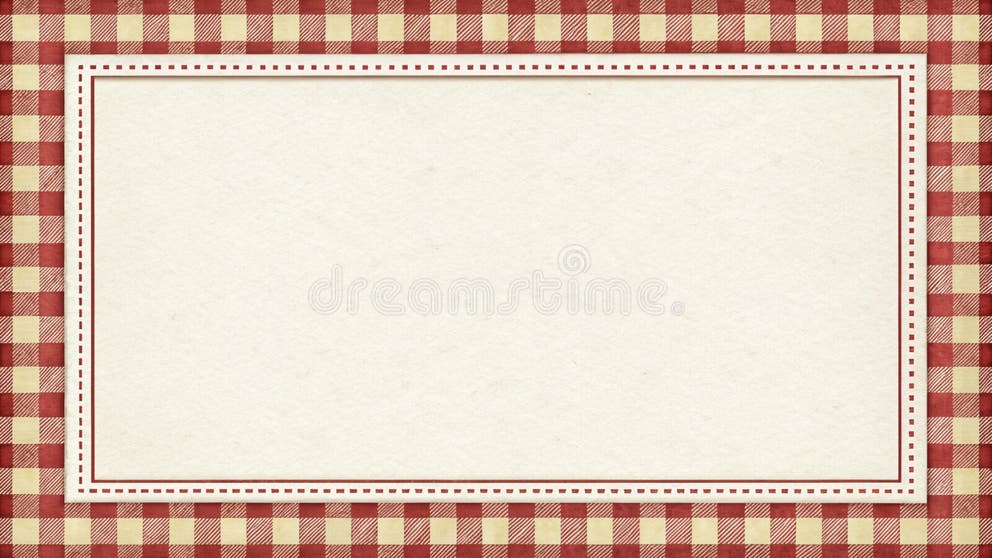 Checkered Border Paper Texture Rustic or Preppy Stock Illustration ...