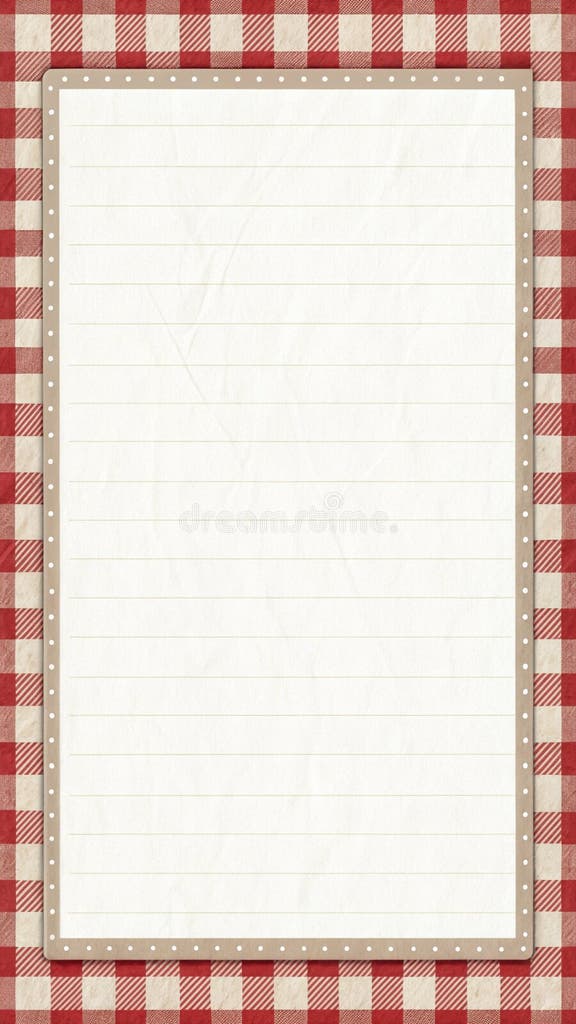 Checkered Border Paper Texture Rustic or Preppy Stock Illustration ...