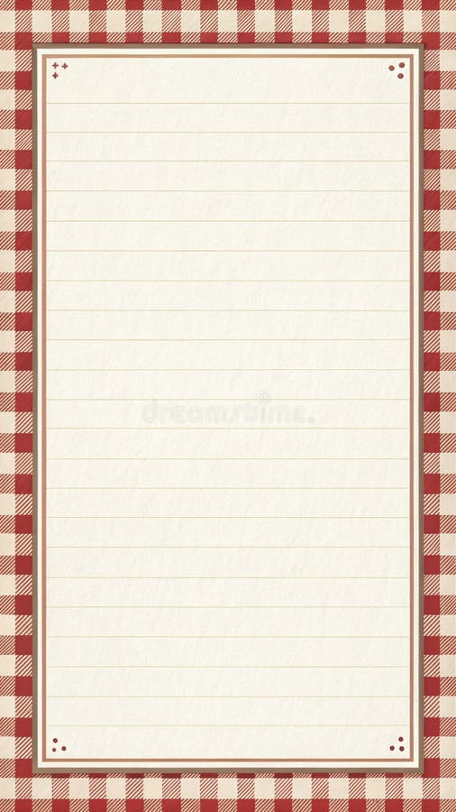 Checkered Border Paper Texture Rustic or Preppy Stock Illustration ...