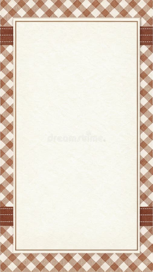 Checkered Border Paper Texture Rustic or Preppy Stock Illustration ...