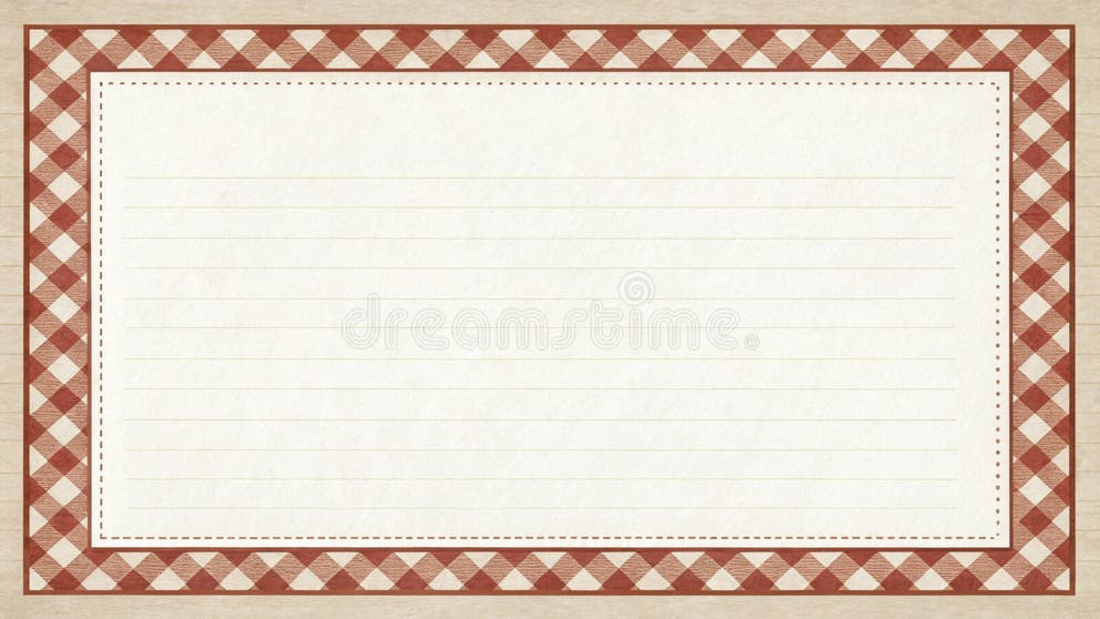 Checkered Border Paper Texture Rustic or Preppy Stock Illustration ...