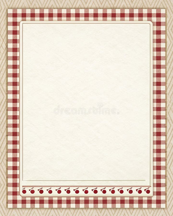 Checkered Border Paper Texture Rustic or Preppy Stock Illustration ...
