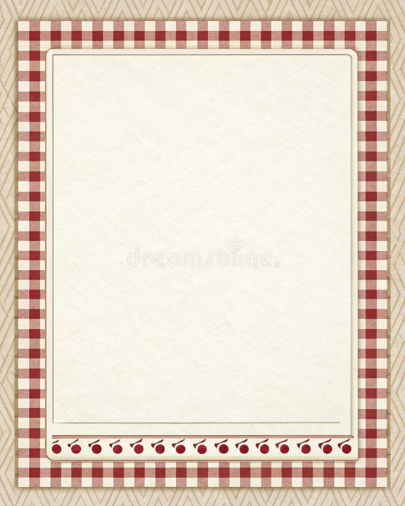 Checkered Border Paper Texture Rustic or Preppy Stock Illustration ...
