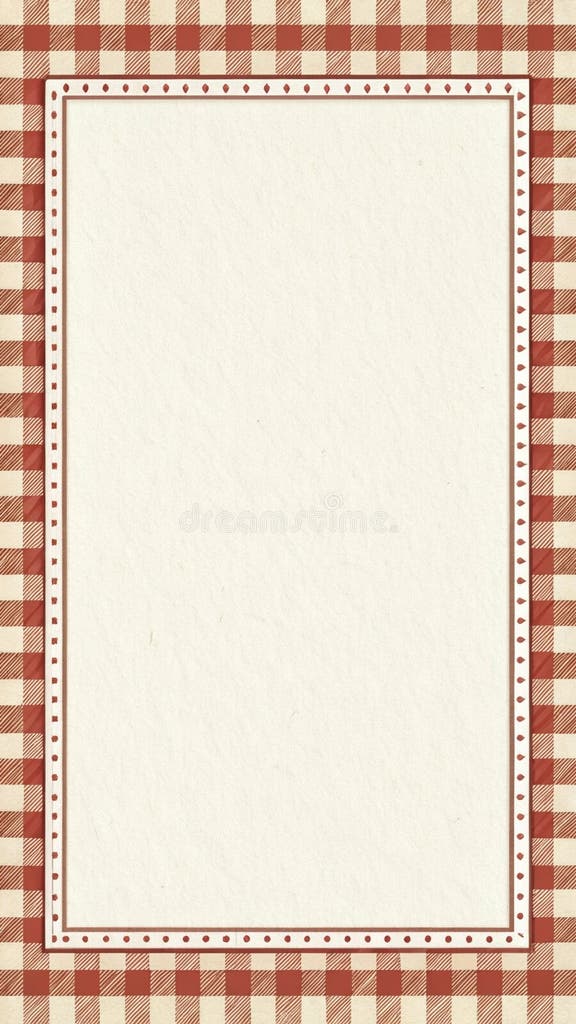 Checkered Border Paper Texture Rustic or Preppy Stock Illustration ...