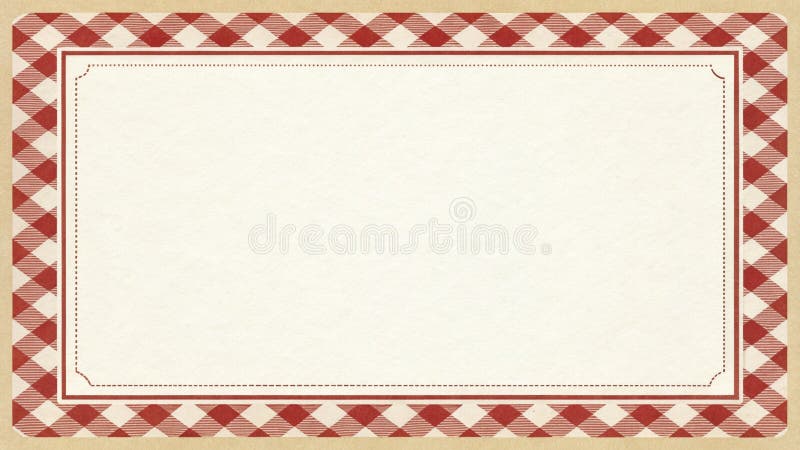 Checkered Border Paper Texture Rustic or Preppy Stock Illustration ...
