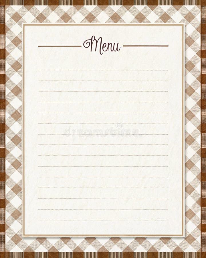 Checkered Border Paper Texture Rustic or Preppy Stock Illustration ...