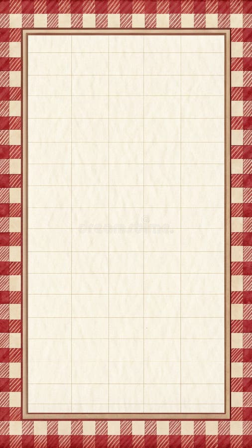 Checkered Border Paper Texture Rustic or Preppy Stock Illustration ...