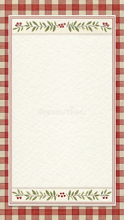 Checkered Border Paper Texture Rustic or Preppy Stock Illustration ...
