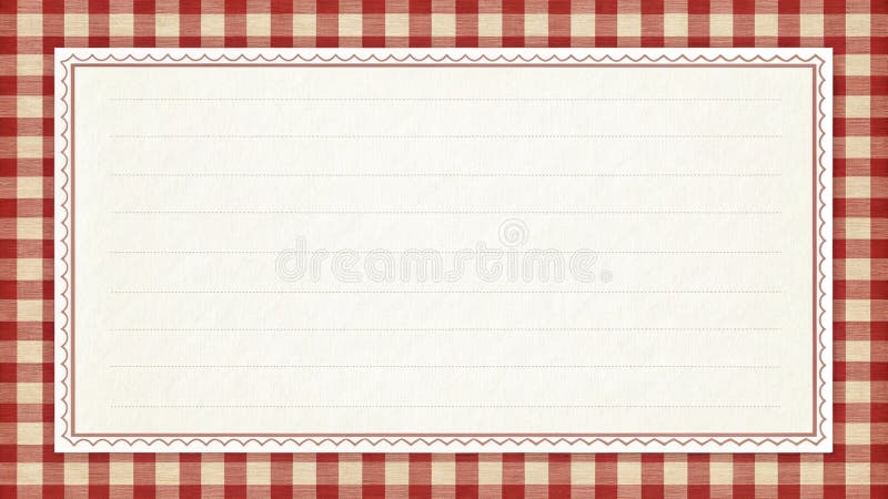 Checkered Border Paper Texture Rustic or Preppy Stock Illustration ...