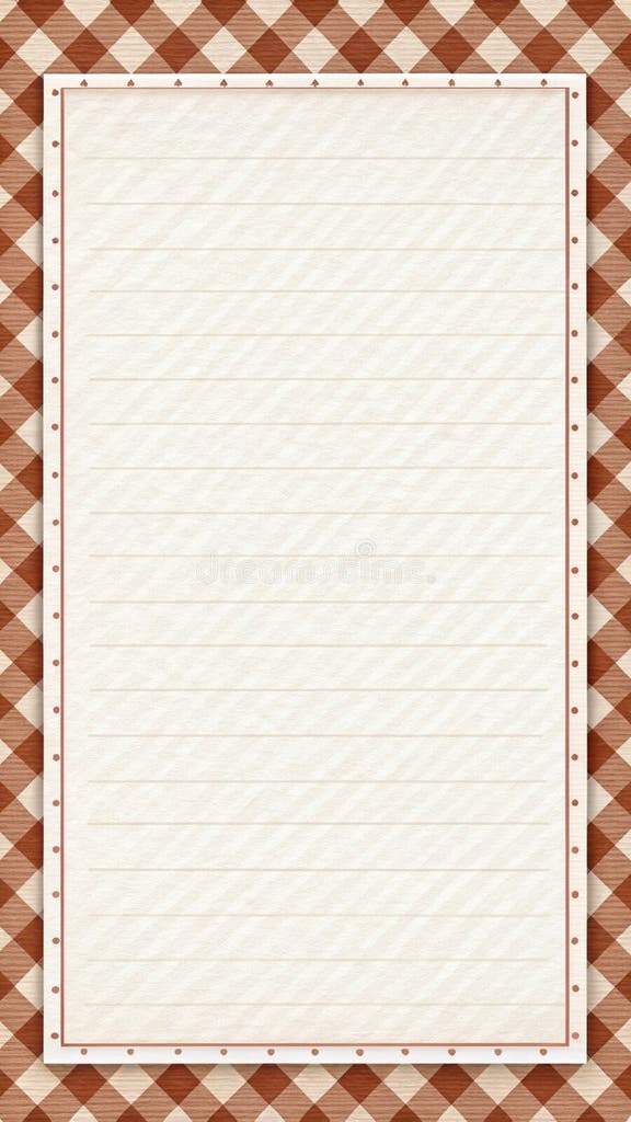 Checkered Border Paper Texture Rustic or Preppy Stock Illustration ...